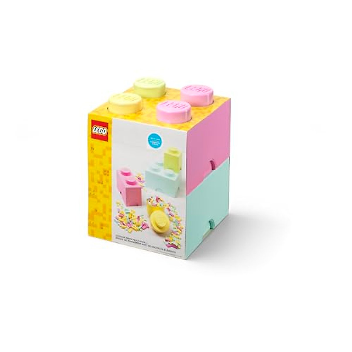 LEGO Storage Brick Multipack L, Stackable Storage Boxes, Set of 4 pcs – Perfect LEGO Organiser, Desk Storage Solution and Room Storage Unit for Kids