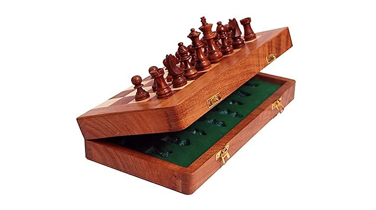 Premium Handcrafted Wooden Chess Set with Storage - BCBESTCHESS