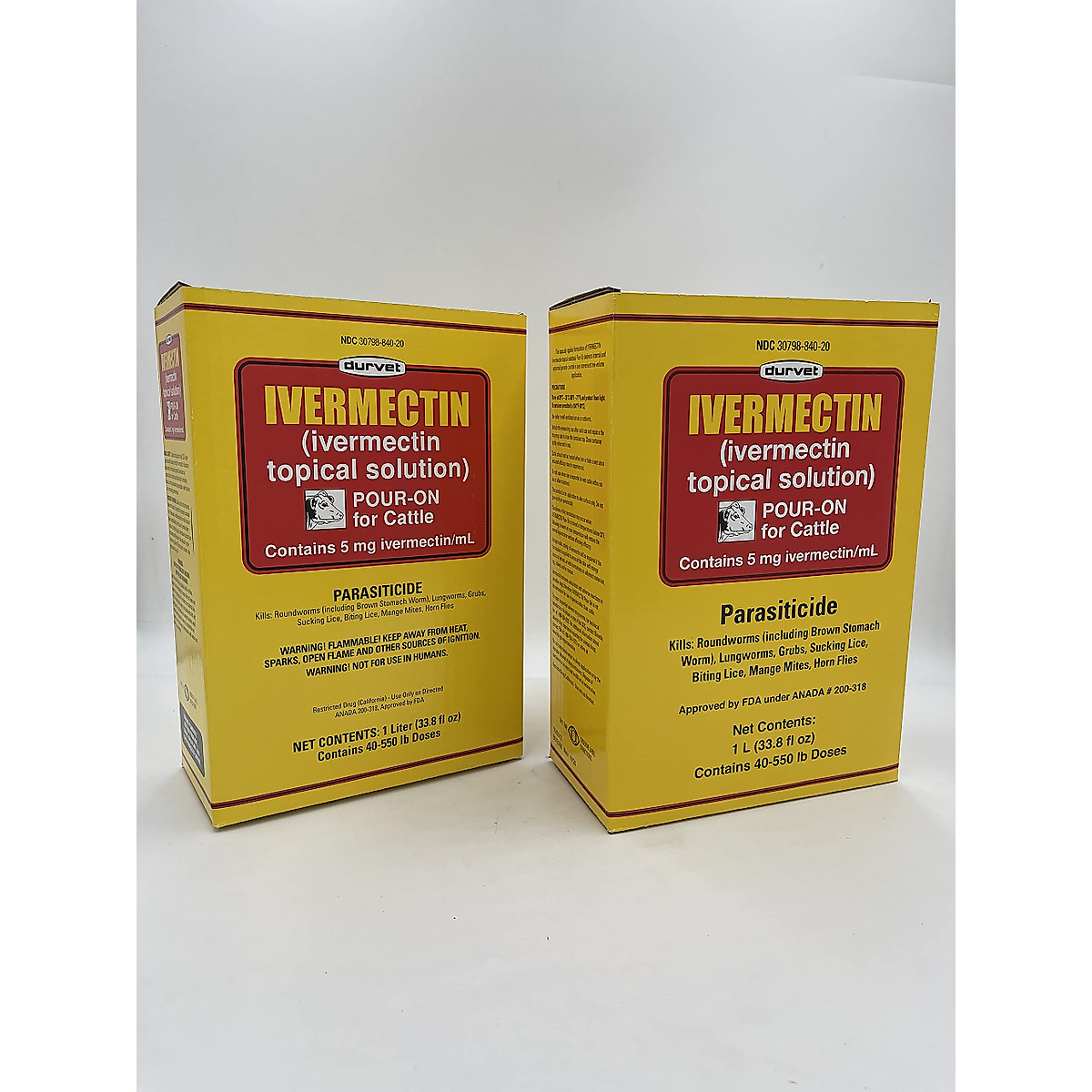 Durvet (2 Pack) Ivermectin Pour On 1 Liter