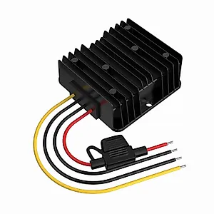 24V to 12V Step Down Voltage Converter, 30A 360W Power Adapter Converter with Fuse Waterproof, Voltage Transformer for Golf Cart 3D Printer LED Motor Truck Vehicle Boat (Accept DC 15-40V Inputs)