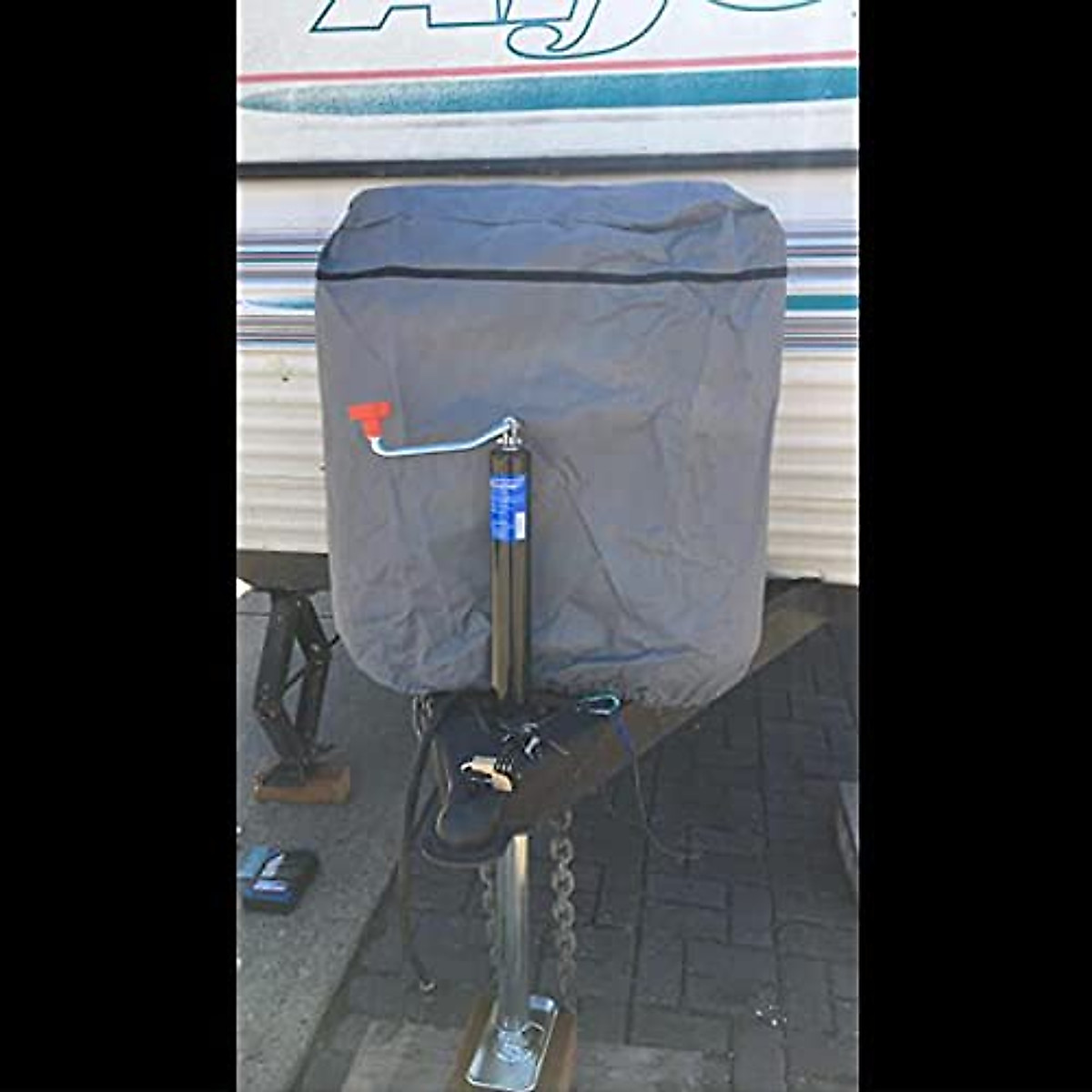 Propane Tank Cover,Camper Double 20LB/30LB/40LB Propane Tank Cover for Camper RV Trailer, Motorhome, Travel Trailer Propane Tanks, Waterproof RV Trailer Camper Propane Tank Cover