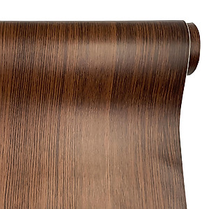 Yifely Brown Wood Grain Drawer Paper Self Adhesive Shelf Liner Slinding Door Night Stand Sticker 17.7 Inch by 9.8 Feet