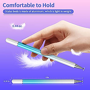 Stylus Pens for Touch Screens, 2 in 1 High Precision Magnetic Disc Universal Stylus Pen for iPad Compatible with All Touch Screens
