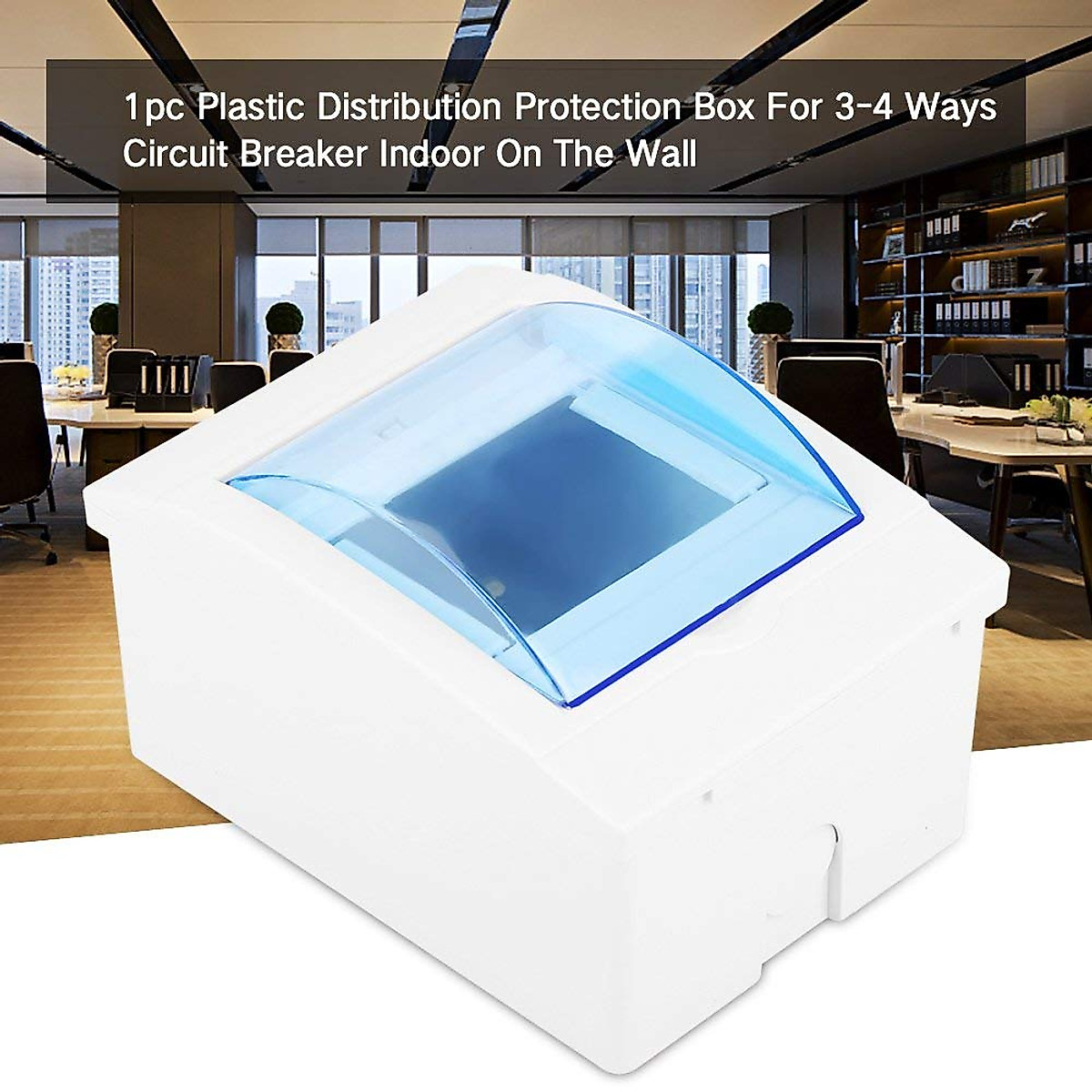 Plastic Transparent Cover Power Distribution Box for Circuit Breaker Indoor on The Wall (3-4 Ways)