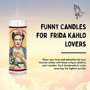 Celebrity Prayer Candle - Funny Saint Candle - 8 inch Glass Prayer Votive - 100% Handmade in USA - Novelty Celebrity Gift