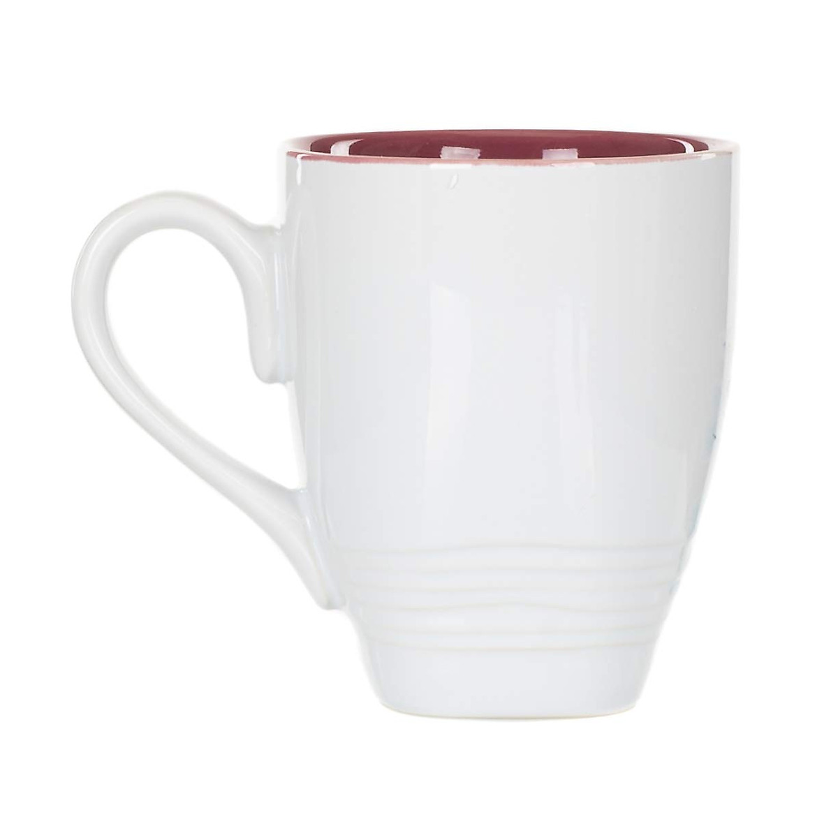 DEMDACO Dean Crouser Hummingbird Watercolor Red On White 16 Ounce Glossy Stoneware Mug With Handle