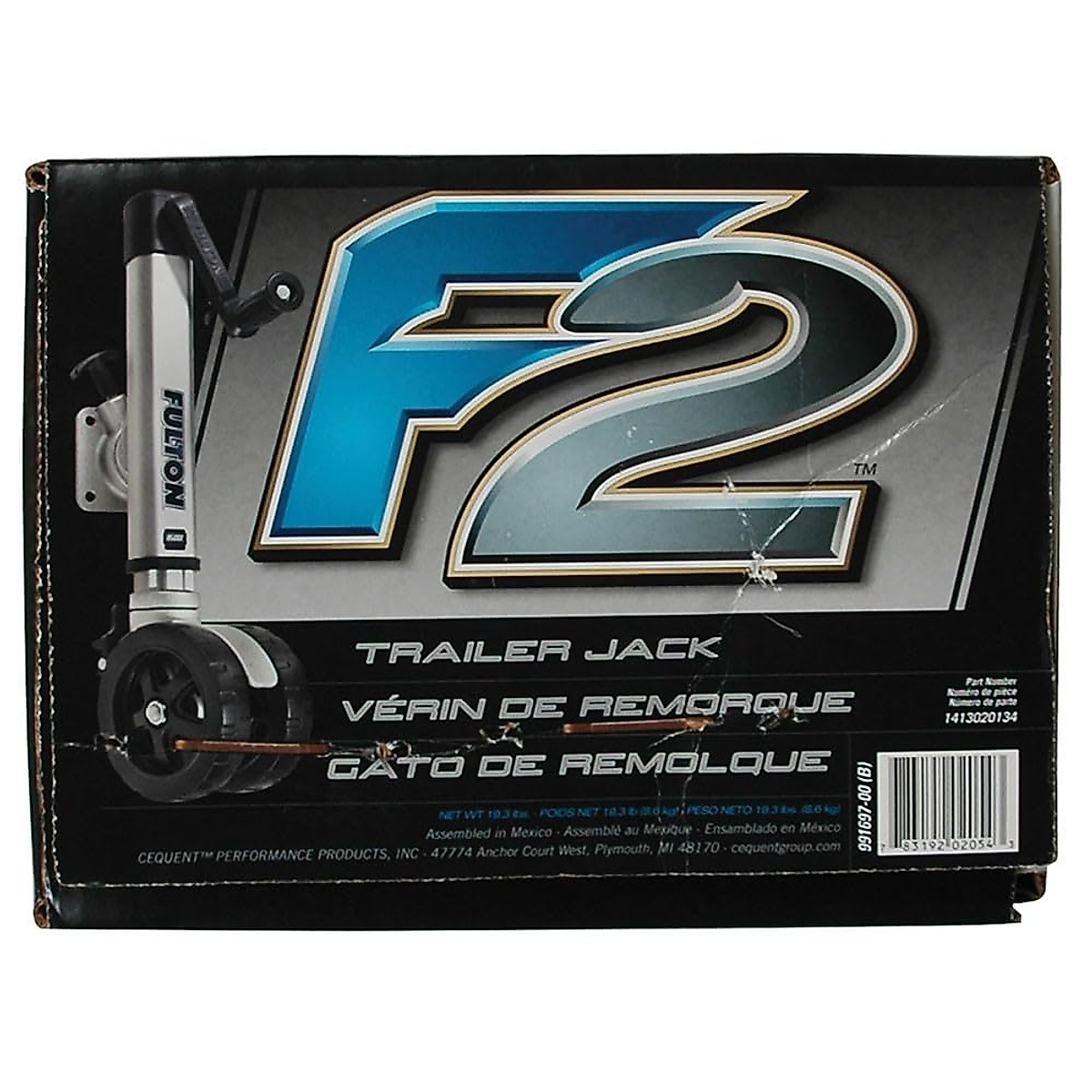 Fulton 1413020134 F2 Twin Track Trailer Tongue Jack