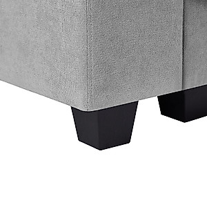 HanStrong 129.9" Modern Sectional Sofa Oversized L Shaped Couch with Reversible Chaise, 5 Seat Modular Sectional Couch Feather Filled Sectional Sofa for Living Room Apartment, Light Grey