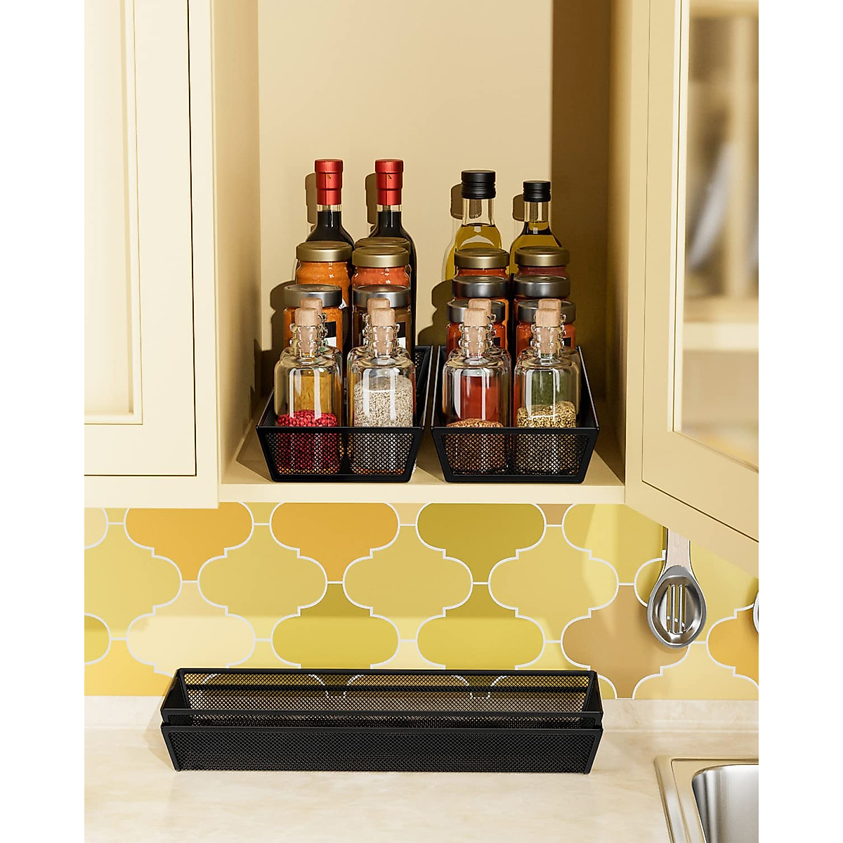 JANE EYRE kitchen drawer organizer - silverware utensil organizer for kitchen drawer,silverware tray in drawers