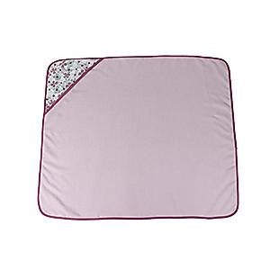 Cudlie Buttons & Stitches Baby Girl 3 Pack Rolled/Carded Hooded Towels in Crisp Blossom Print (GS71728)