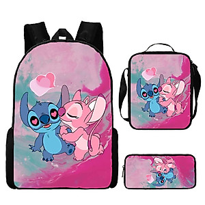Homruis Anime Backpack Cartoon Anime Pattern Design Bag Backpack High Capacity for Outdoor