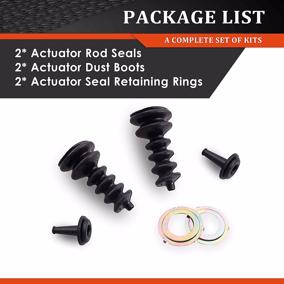 OLIMPOCICLI C3 Corvette Headlight Actuator Rod Seal 3 Piece Dual Kit for Both Headlights Fits: 68 Through 82 Corvettes