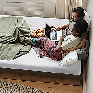 FONTOI Full Size Mattress in a Box, 6 inch Mattresses for Platform Bed Double Size Daybed Bunk, Cooling Gel Green Tea Memory Foam, Medium Firm (6IN-MEGO-Full),White