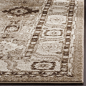 SAFAVIEH Vintage Hamadan Collection Area Rug - 10'6" x 14', Taupe, Oriental Traditional Persian Design, Non-Shedding & Easy Care, Ideal for High Traffic Areas in Living Room, Bedroom (VTH214T)