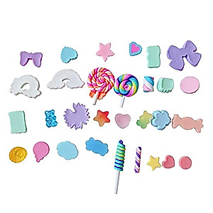 200 Pcs Charms Cute Set, Mixed Resin Charms Bulk Set Ornament Scrapbooking (200)