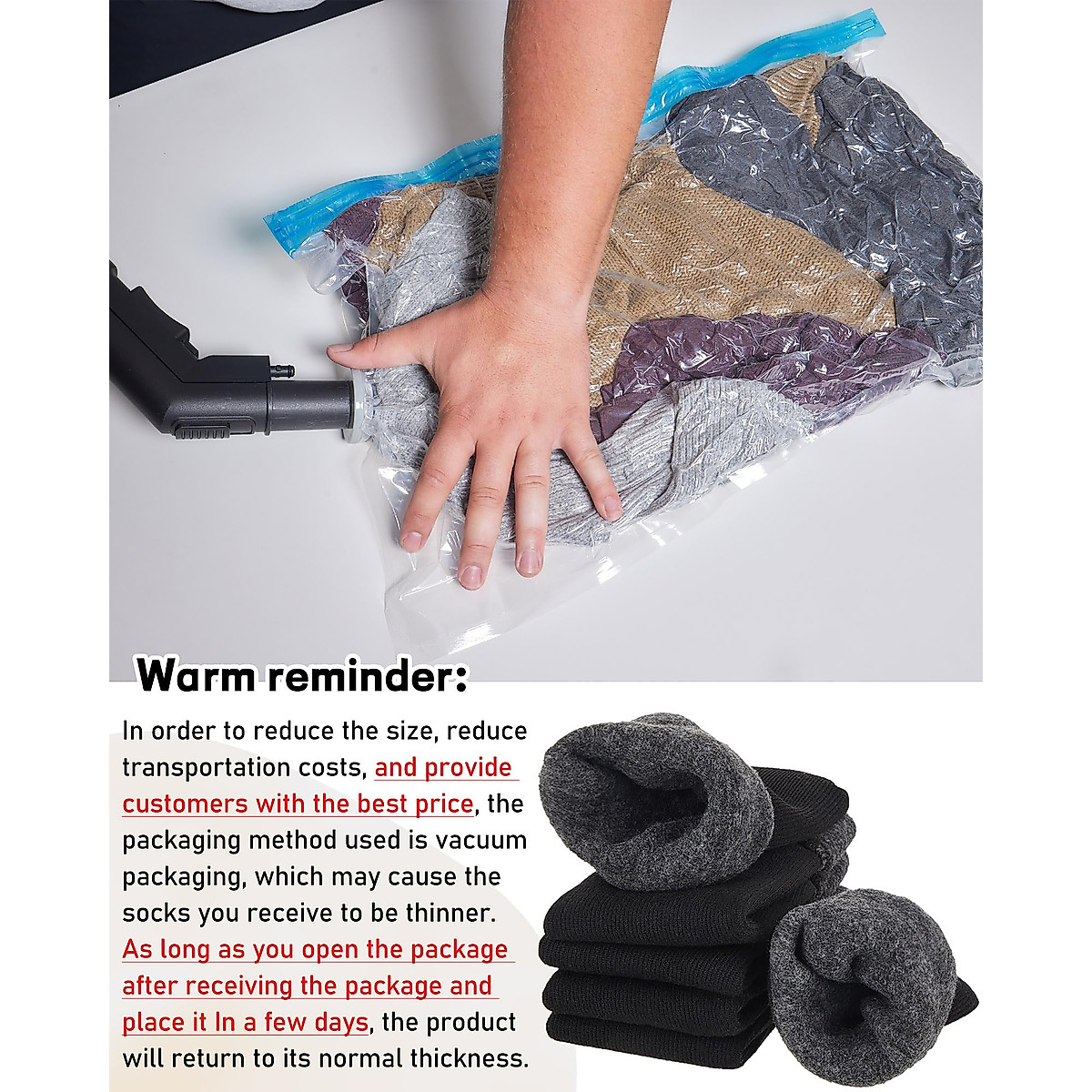 72 Pairs Thermal Socks Bulk Socks Thick Winter Socks Unisex One Size Socks for Men Women Homeless Care Package (Black,Medium)