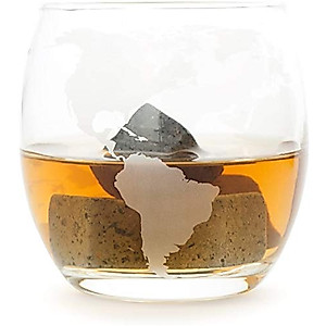 COLIBYOU Globe Whiskey Glasses - 12 Oz (350ml) 2 Pack
