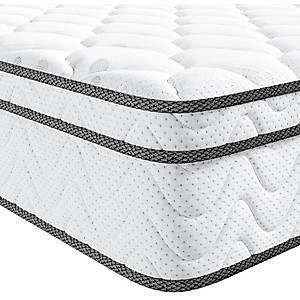 Vesgantti California King Mattress, 10 Inch Hybrid Cal King Mattress in a Box with Memory Foam and Pocket Spring, Ergonomic Design & Pressure Relief, Medium Firm Feel, 72"*84"*10"