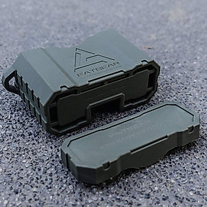 FATBEAR Designed for Sony WF-1000XM3 Tactical Military Grade Drop Protection Thick Solid Armor Cover Case Shell (Green)