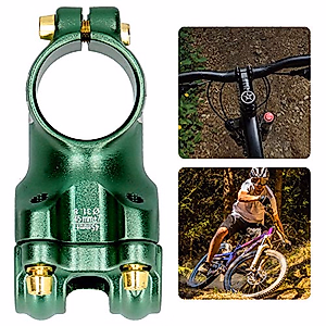 HOUH Convenient Road Bike Stem, Durable 31.8mm Bike Stem, for Bike Bike Accessories Road Bike Handlebar(Green)