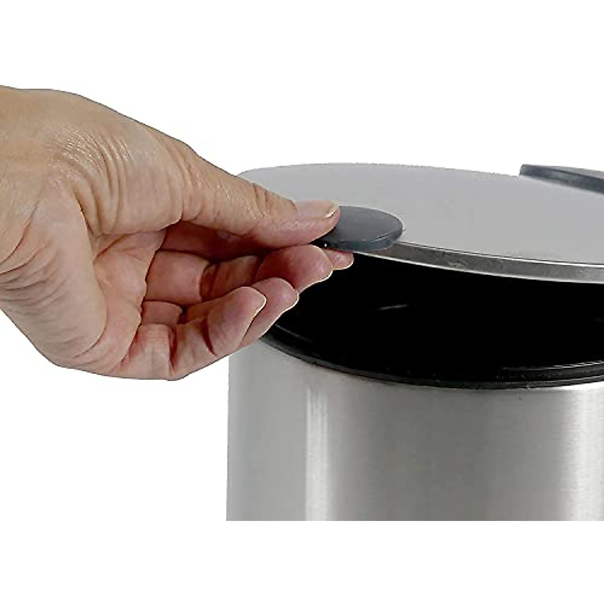 kela Cosmetic bin, Stainless Steel, Silver matt, 5 L