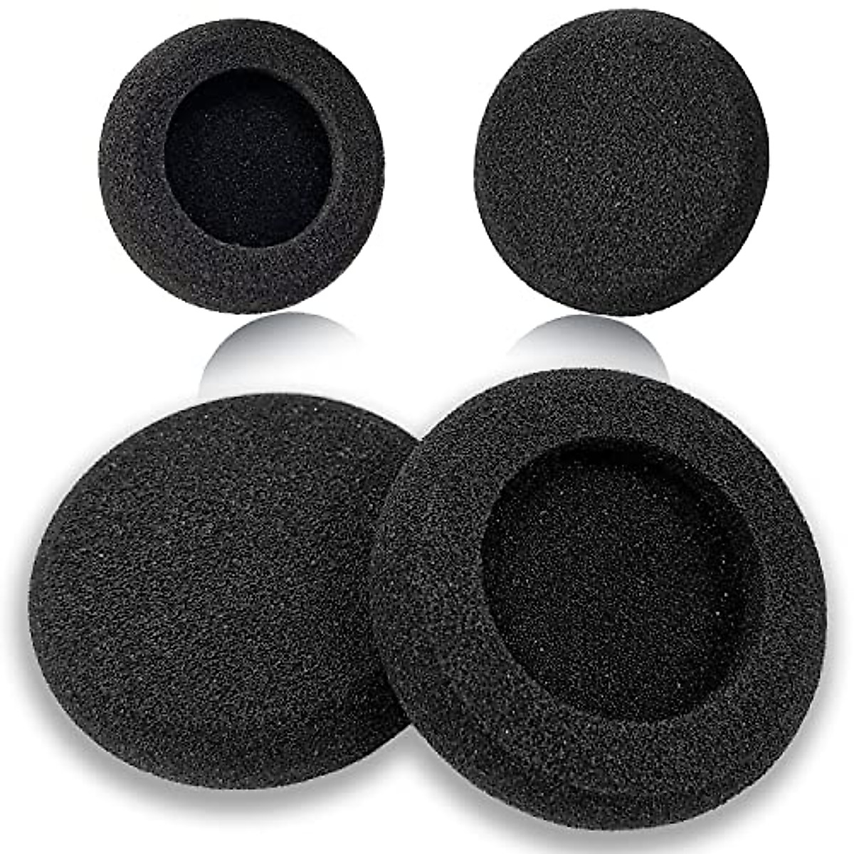 Ear Cushions for Plantronics Headset Ear Pads Replacement Foam Earpads Designed for Plantronics HW251N HW261N HW510 HW520 Blackwire C320 3210 3220 3320 Jabra PRO 920 Biz 2300 GN2000 Headphone (4 Pack)