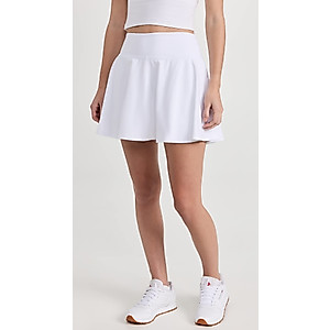 Beyond Yoga Women's Spacedye Hot Shot Circle Skirt, Cloud White, S