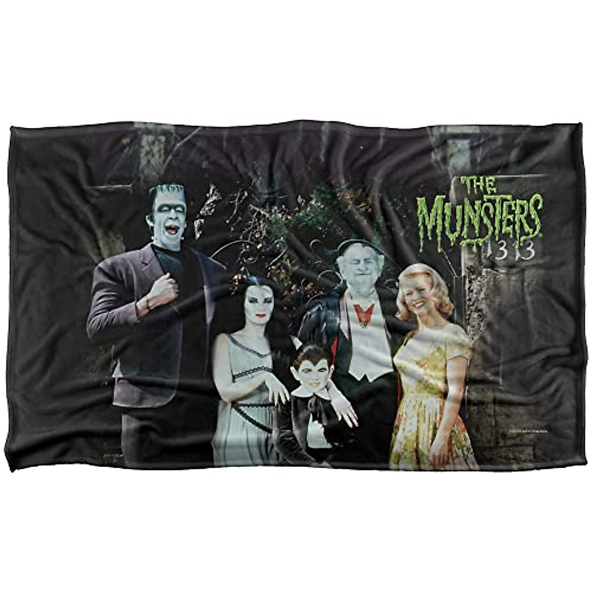 Trevco The Munsters Family Silky Touch Super Soft Throw Blanket 36" x 58"