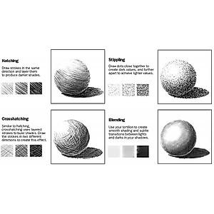 ArtSkills Sketch Pencils for Drawing, Graphite Art Pencil Set for Sketching & Shading, 8pc