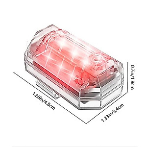 2PCS LED Strobe Drone Lights with Remote, 7 Colors Drone Anti-Collision Light Rechargeable, Night Warning Lights for Drone, Motorcycle