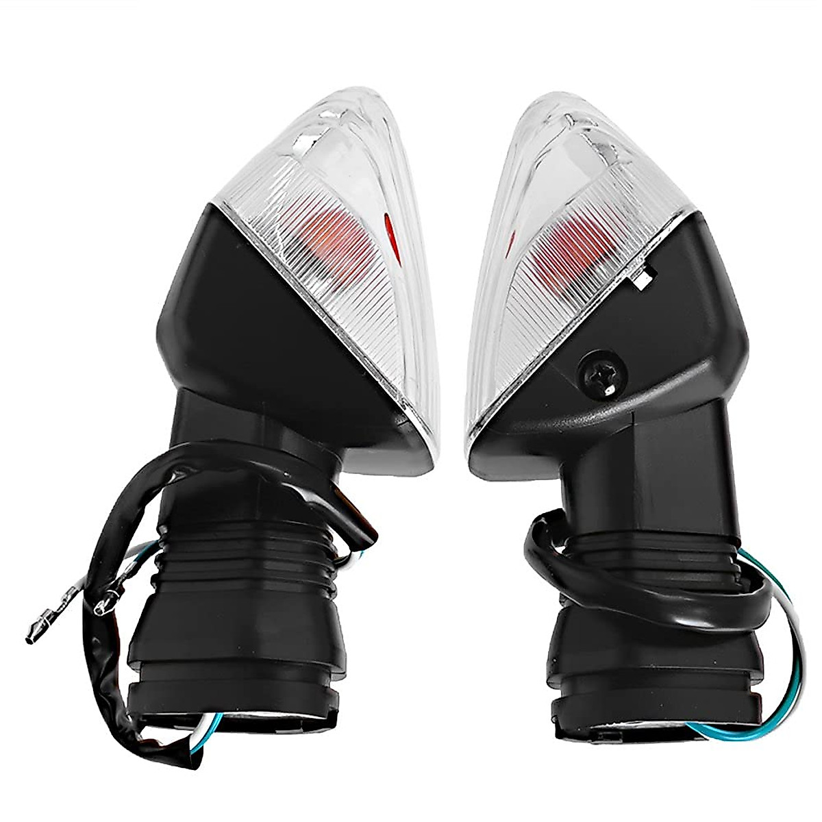 Aynaxcol Motorcycle Front Rear Turn Signal Indicator Lights Replaces for KAWASAKI ZX-6RR KLE500 KLE 650 KLR650 -Clear