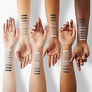 MAEPEOR Black Grey Smokey Eyeshadow Palette 9 Colors Cool Toned Matte Glitter Eyeshadow Palette Longlasting Waterproof Smoky Eye Shadow for Girls and Women (Set 1, Black Grey)