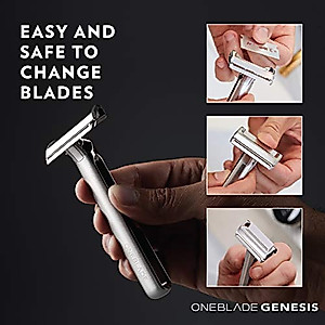 60 Feather FHS-10 Japanese Steel Razor Blades - Refill for OneBlade Core, Hybrid, & Genesis Razors - Single Blade Razor