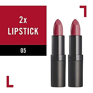 Rimmel, Lasting Finish By Kate Lipstick, 05 (2-Pack)