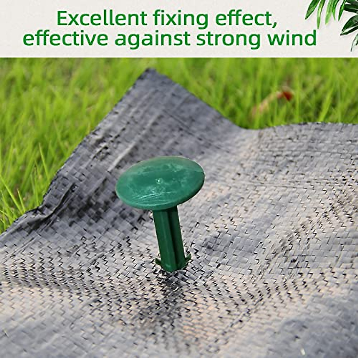 EISENSP 6.3-Inch 70 Pieces Strength Anchors Landscape Anchoring Spikes - High Plastic Garden Stakes, for Landscape Edges, Fixed Fences, Lawns, Etc.