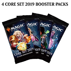 Magic: The Gathering Gift Pack 2018 | 4 Booster Packs | 5 Rare Creature Cards | 5 Foil Land Cards