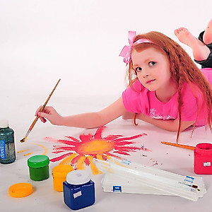 8 Pcs Translucent Plastic Paint Brush Holders Paint Brush Case Organizers Drawing Tools Storage Box Long Paint Brush Case Watercolor Pen Pencil Container Buckle Design for Artist 13 x 2.7 x 1.4 Inches