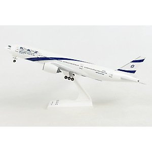 Daron Worldwide Trading SKR752 Skymarks El AL 777-200 1/200 W/Gear Model Kit