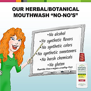 The Natural Dentist Healthy Gums Mouth Wash, Peppermint Twist Flavor, 16.9 Ounce Bottle