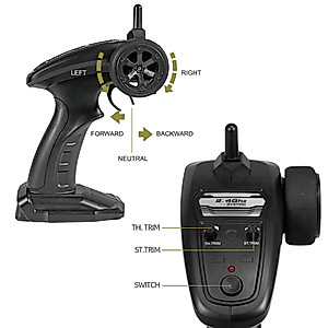 GoolRC RC Military Truck, 1:12 Scale 6WD Remote Control Car, 2.4GHz Army Cars All Terrain Off-Road Truck, Electric Toy Vehicle Gift for Adults