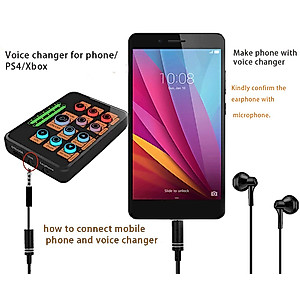 Voice Changer Headset for PS4/Xbox One/PC/Phone/Laptops/Anchor/Cam Girl/Kids with Voice Adjustable Feature