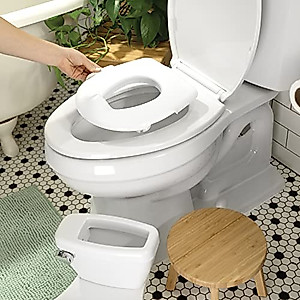 Summer by Ingenuity My Size Potty Pro in White, Infant Potty Training Toilet, Lifelike Flushing Sound, for Ages 18 Months, Up to 50 Pounds