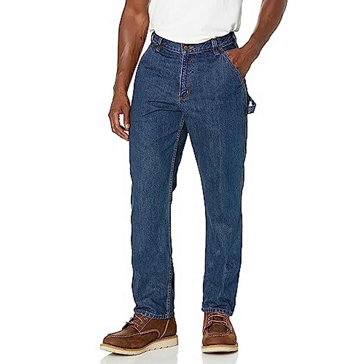 Carhartt Men's Big & Tall Loose Fit Utility Jean, Canal, 46W x 32L