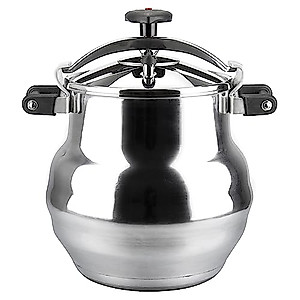 Magefesa® Alustar 23.2 Quart Pressure Cooker, recommended use for professionals, made of extra thick aluminum, express, has a Thermodiffusion bottom, 3 Security Systems