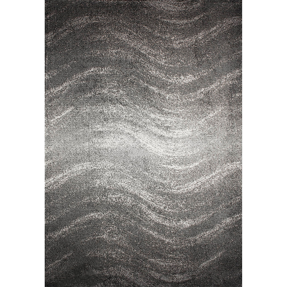 nuLOOM 2' x 3' Performance Indoor Area Rug, Non-Shed, Power Loomed High-Traffic Area Rug for Living Room, Bedroom, Home, Julene Charcoal