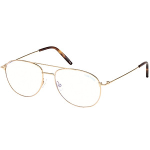 Tom Ford FT 5581-B BLUE BLOCK Rose Gold Havana 55/16/145 men Eyewear Frame