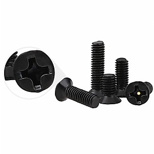 SUNQQA 20/50/100Pcs Laptop Repair Fastener Screws Flat Head Screw Phillips Screws Computer Screws M1 M1.2 M1.4 M1.6 M2 M2.5 M3 M4 (Length : 10mm 20Pcs, Size : M4)