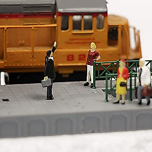 P8712 40pcs All Standing Pose Figures Assorted HO Scale Person Model Train Street People Desktop Decoration