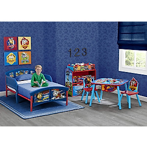 Delta Children Kids Table and Chair Set With Storage (2 Chairs Included) - Ideal for Arts & Crafts, Snack Time, Homeschooling, Homework & More, Nick Jr. PAW Patrol