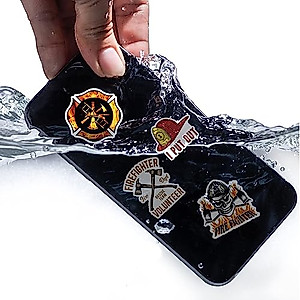 50 Pack Fireman Vinyl Stickers, Fire Truck Theme, Perfect for Adults, Kids on Fire Equipment, Water Bottles, Helmets, Laptops